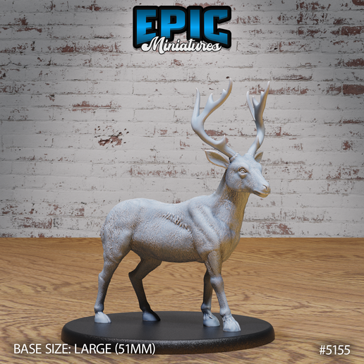 🦌 Deer ‧ DnD Miniature ‧ Tabletop Miniatures ‧ Gaming Monster ‧ 3D ...
