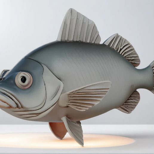 🐠 Flunder Fisch 1 - 3D-Druckbares Meerestier Modell・ STL Datei für 3D ...