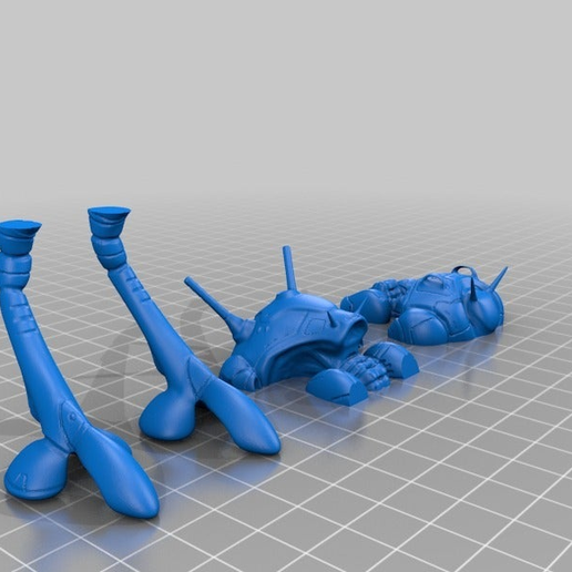 🎲 Robotech Zentradi Battlepod・Free STL File for ・Cults