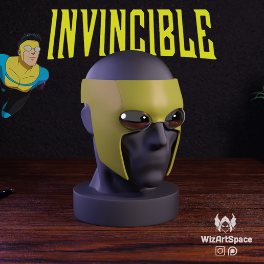 🦸 Invincible Mask・ 3D File for 3D printing・Cults