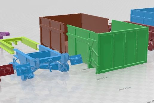 🚜 Tractor Trailer Printable・Archivo 3D para Impresión 3D・Cults