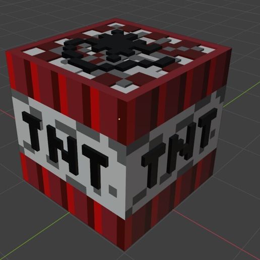 🎉 Minecraft TNT・ STL File for 3D printing・Cults