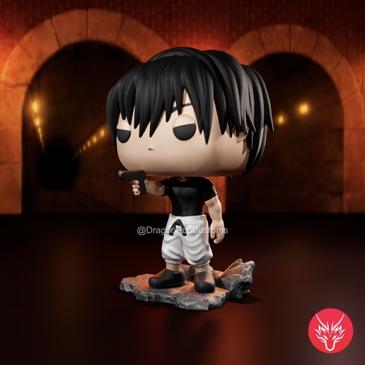 🔫 TOJI WITH GUN JUJUTSU KAISEN FUNKO POP CUSTOM・ STL File for 3D ...