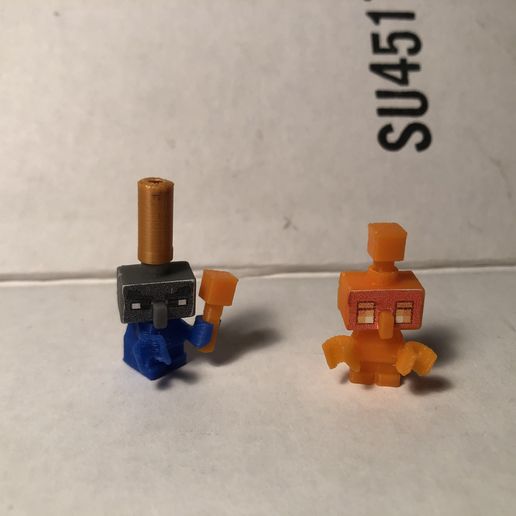 🧸 Lego Compatible Copper Golem/Arch Illager Minifig・Free STL File for ...