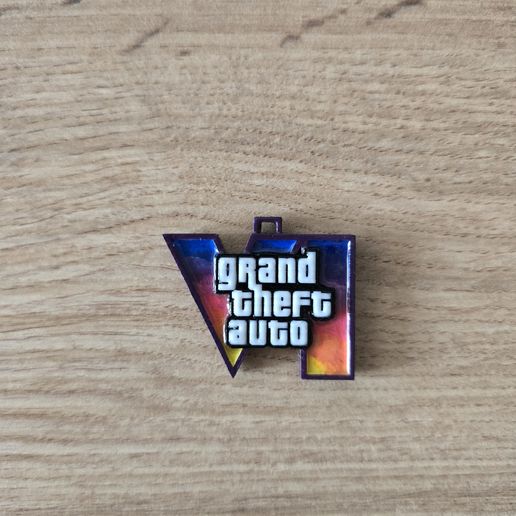 3D printed GTA VI KEYCHAIN • made with Anycubic Photon M3・Cults
