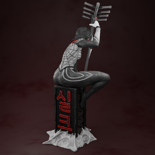 🕷️ Silk statue・ STL File for ・Cults