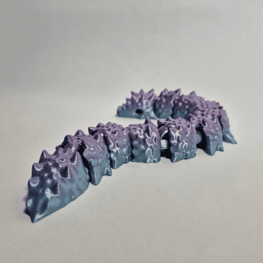 🐉 Articulated Soft Spike Dragon・Free STL File for 3D printing・Cults