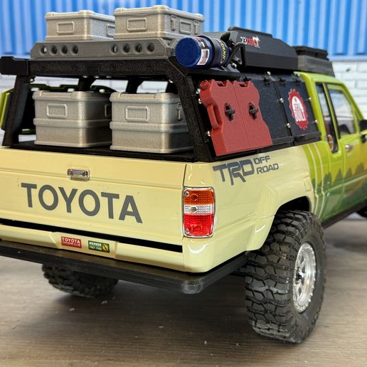 🛏️ RC4WD XtraCab Rear Bed Overlanding Rack Setup・ STL File for 3D ...