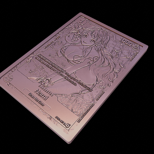 🎲 Nami - One Piece Relief Card | 3D Decorative Printable Model・ STL ...