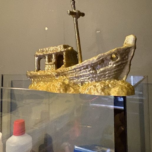 🏴‍☠️ Shipwreck Aquarium・ STL File for 3D printing・Cults