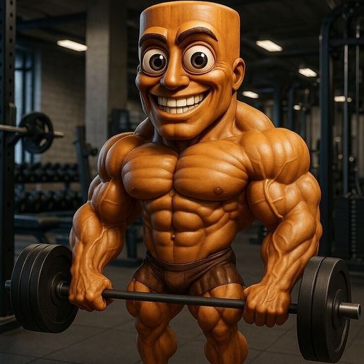 🦸 TUNG TUNG SAHUR MUSCULOSO・ STL File for 3D printing・Cults