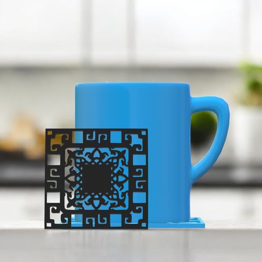 OBJ file Coasters Stylish and Functional, Tea, Coffee, Alcohol 🫖 ・3D ...