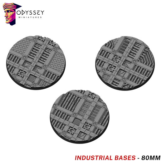 3D file Industrial Bases - 80mm 🎲 ・Model to download and 3D print・Cults