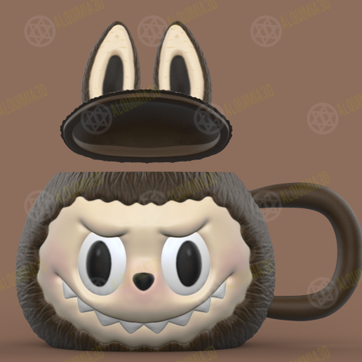 ☕ LABUBU CUP・ OBJ File for 3D printing・Cults