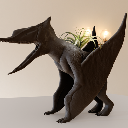 STL file pterodactyl dinosaur roaring planter pot flower vase stl 🦖 ・3D ...