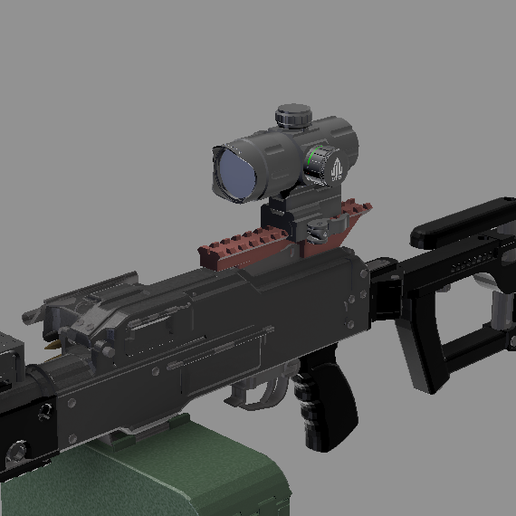 🔫 A&K PKM Sight Rail Optic Rail K144・ STL File for 3D printing・Cults