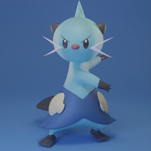 🐉 Pokemon - Dewott・ OBJ File for ・Cults