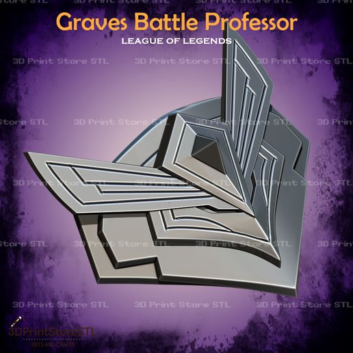 3D file Battle Professor Graves Skin LOL league of legends - Fan Art 3D ...