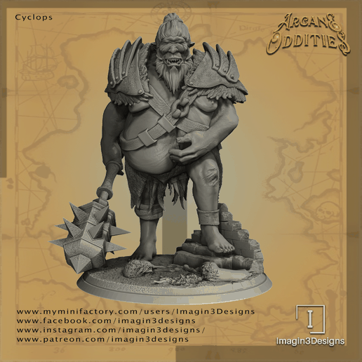 👹 Cyclops・ 3D File for 3D printing・Cults