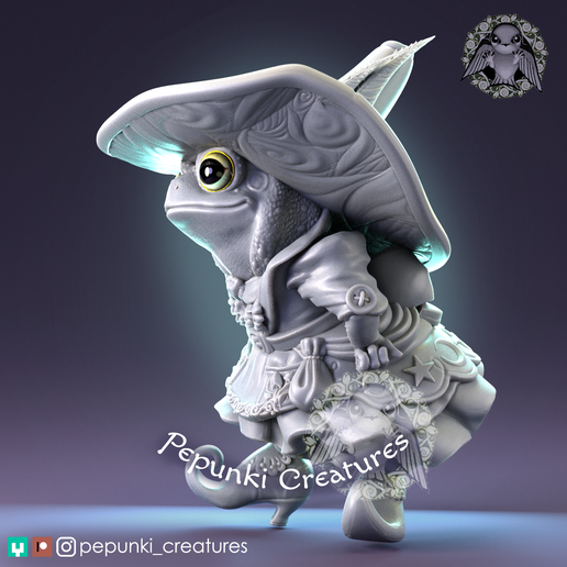 STL file Toad Witch [DND STL Miniature] 🧙‍♀️ ・3D printable model to ...