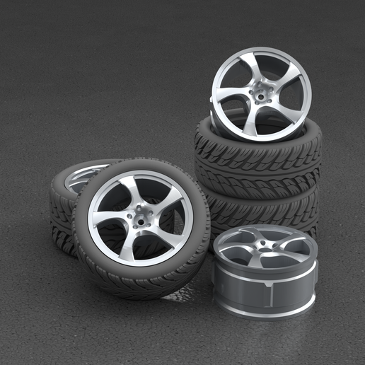 🚁 Tire set #53・ STL File for 3D printing・Cults