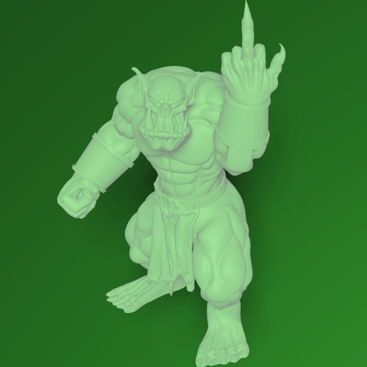 🆓 Rude Orc Modular Kit (free sample)・Free 3D File for ・Cults