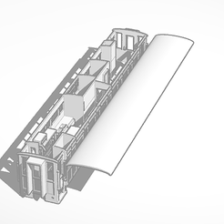 STL file 009/1:76 WHR Pullman coach NO.2115 Bodysgallen 🖨️ ・3D print ...