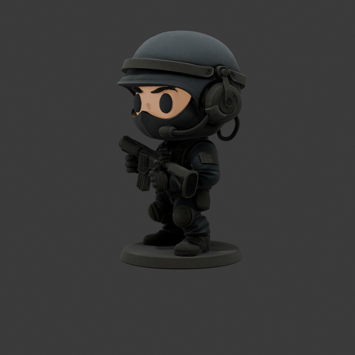 🦸 CS2 Counter-Terrorist 3D Model・ STL File for 3D printing・Cults