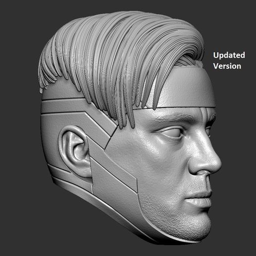 STL file Gambit Channing Tatum - Deadpool & Wolverine - Figure Head ...