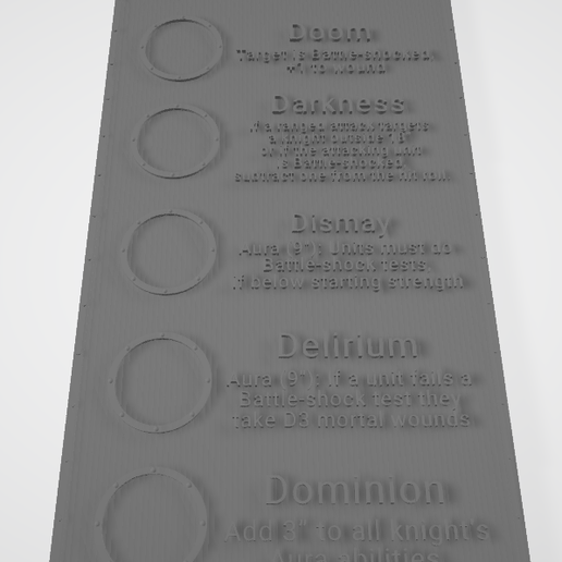 🎲 Chaos Knights Harbingers of Dread Tracker・Free 3D File for 3D ...