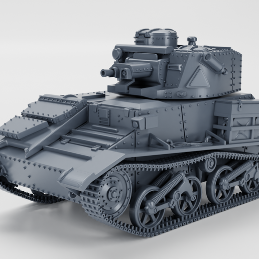 🪖 Vickers Light Tank Mk.VI (UK, WW2)・ 3D File for 3D printing・Cults
