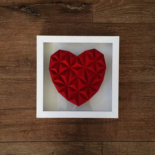 STL file Low Poly Heart 💜 ・3D printable model to download・Cults
