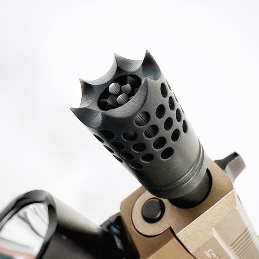 🔫 Airsoft Pistol CQB Muzzle Brake Attachments 16 CW・Free 3D File for ・Cults