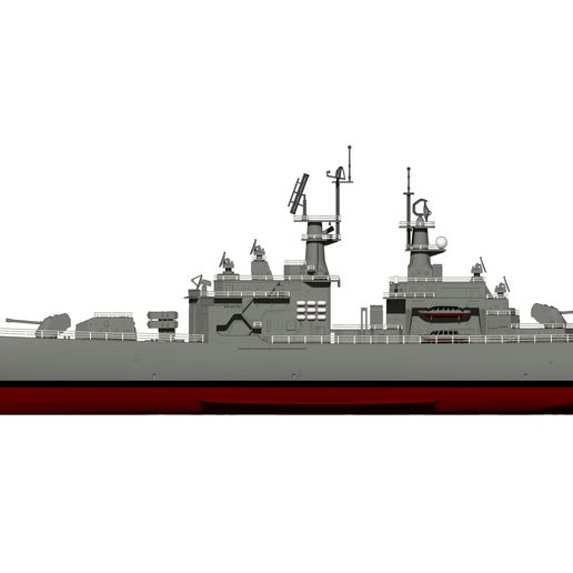 🪖 USS California (CGN-36)・ 3D File for 3D printing・Cults