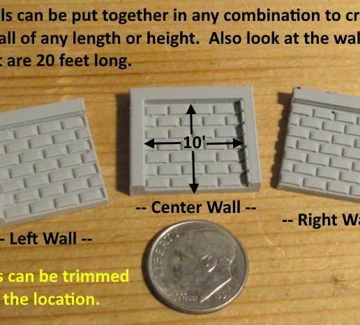 Free 3D file N Scale - 10 Foot X 10 Foot Stone Wall Sections 🦶 ・3D ...