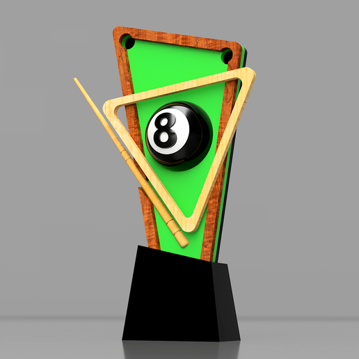 🏆 BILLIARDS TROPHY / BILLIARDS TROPHY・ STL File for 3D printing・Cults