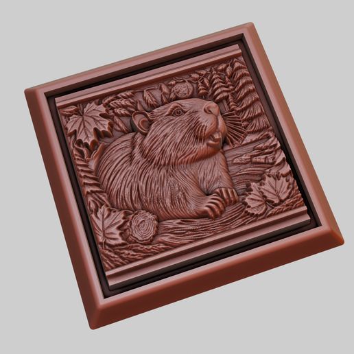 3D file Beaver Animal 3D Model for CNC Router Laser & 3D Printer 🦫 ・3D ...