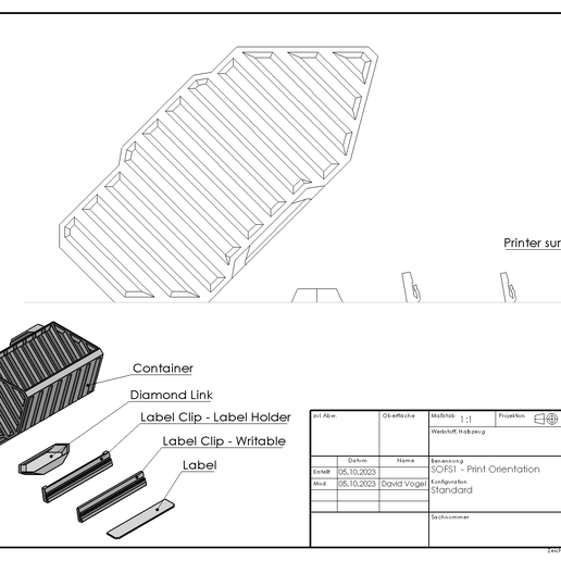 🤏 Stackable Modular Snap-Together Storage Containers・ STL File for ・Cults