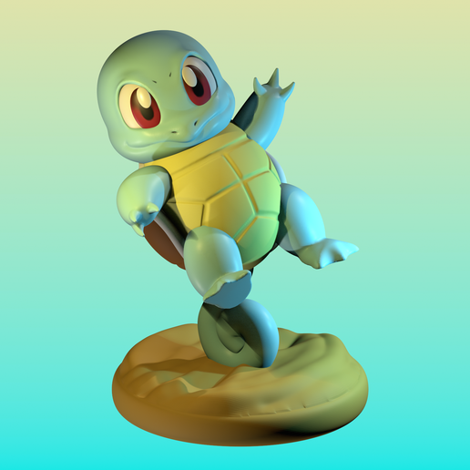 STL file Squirtle (pokemon) STL 🐉 ・Template to download and 3D print・Cults