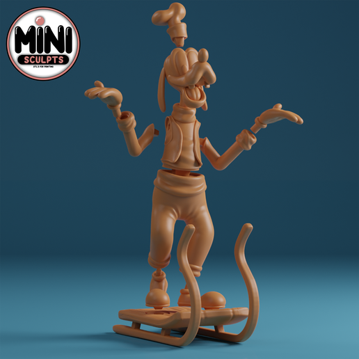 🎨 Goofy Fan Art Still Figure・ STL File for ・Cults