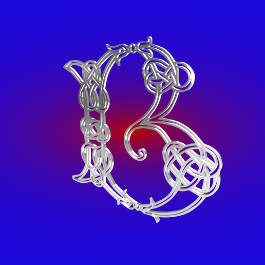 STL file Celtic knot alphabet, letter B 🪢 ・3D printable design to ...