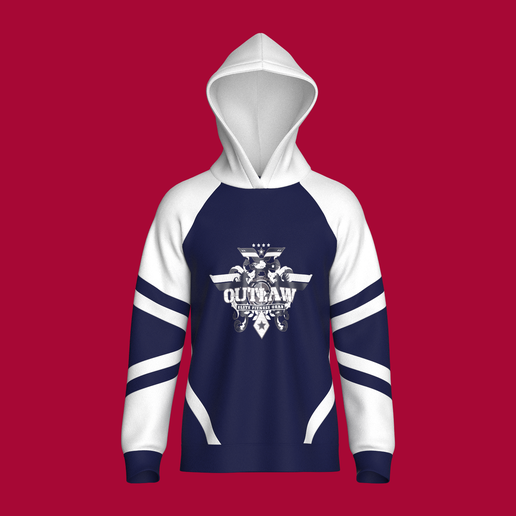 👗 Men 2 Ton Printed Raglan Hoodie | Marvelous / Clo3d / obj / fbx・ 3D ...