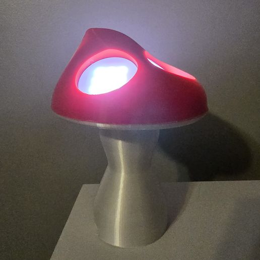 🍄 LED Mushroom Lamp・Free STL File for 3D printing・Cults