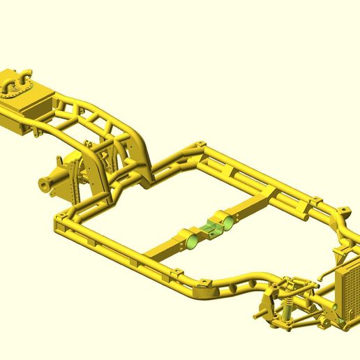 👽 108" chassis narrowed rear・ STL File for 3D printing・Cults