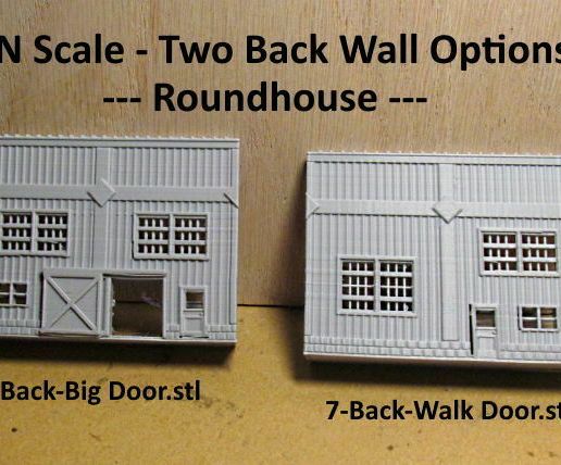 Free 3D file N Scale -- Back walls for Roundhouse... 🔙 ・3D printer ...
