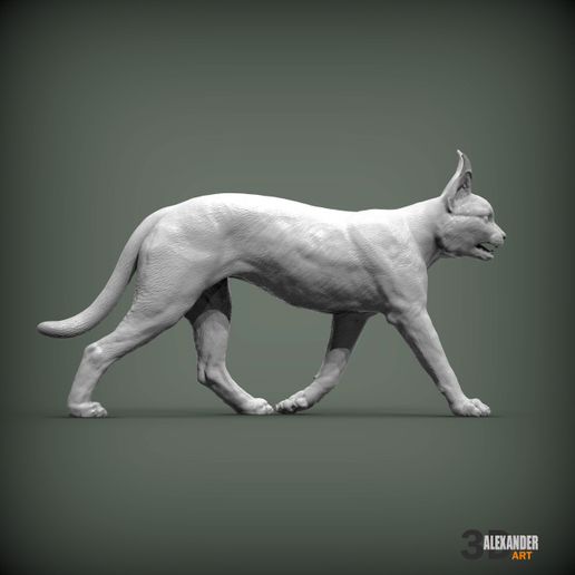 🐱 Caracal 3D print model・ STL File for 3D printing・Cults
