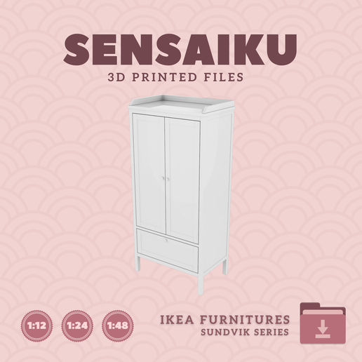 🏢 Miniature Replica SUNDVIK Wardrobe for Miniature Dollhouse - IKEA ...