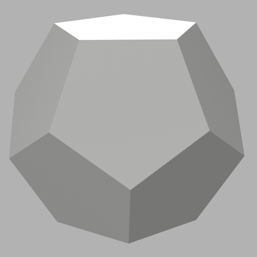 dodecagon 3d shape