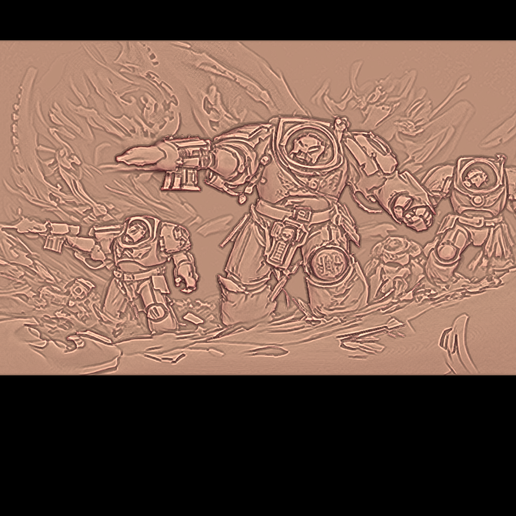 🎨 Leviathan Terminator art Bas-Relief, wall art, poster from hammer of ...