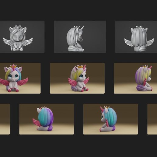 🦄 Unicorn・ STL File for 3D printing・Cults